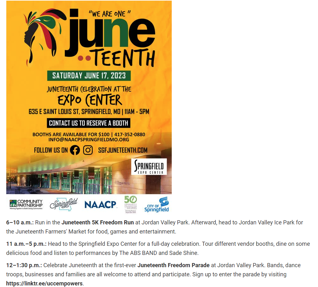 Juneteenth – Springfield Expo